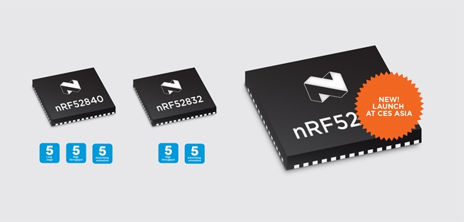노르딕, CES 아시아에서 최신 nRF52 시리즈 SoC 출시… 블루투스 5의 향상된 도달거리와 Nordic Thingy:52 ...