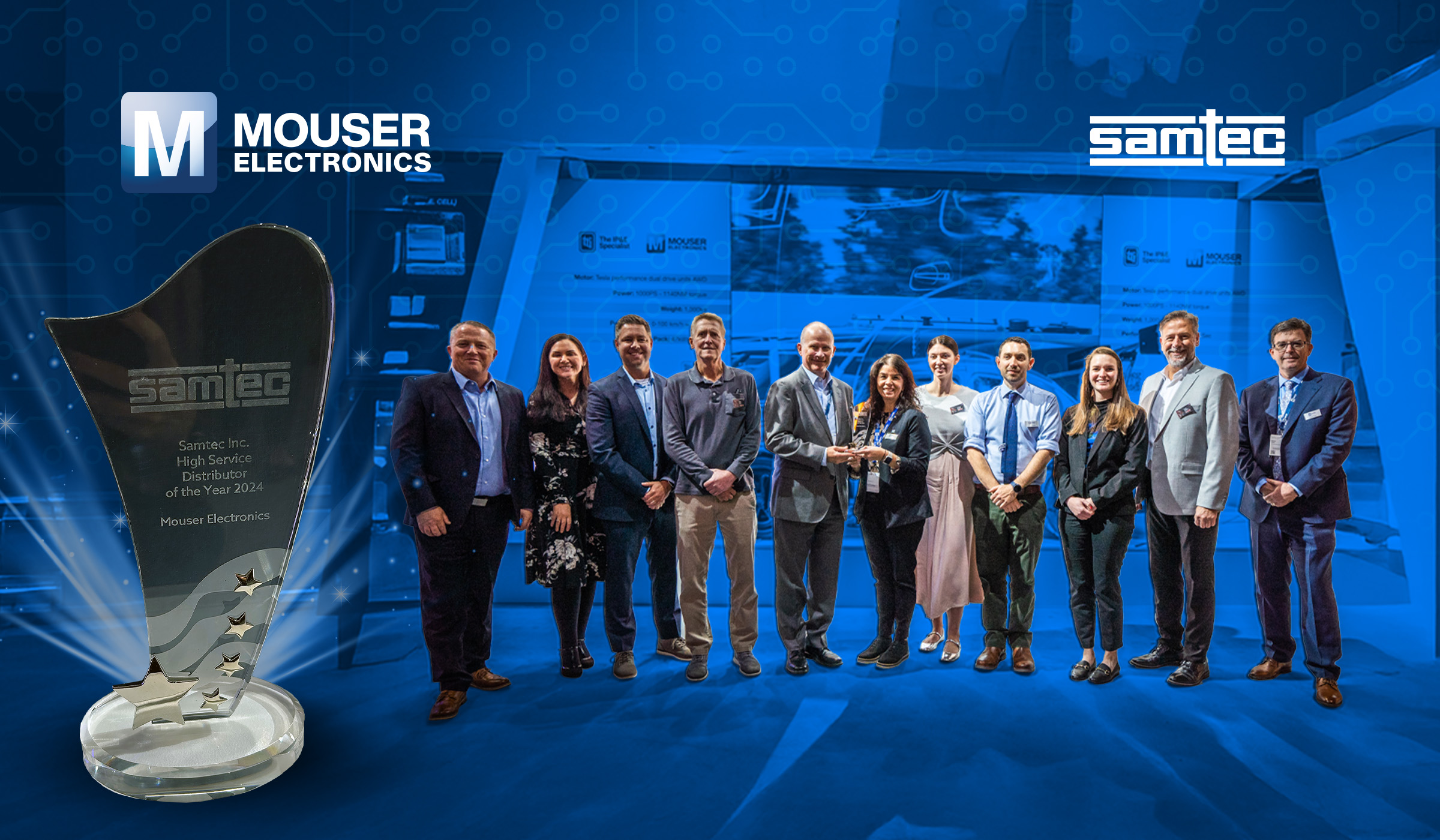 마우저 일렉트로닉스, 삼텍(Samtec)으로부터 2024년 올해의 글로벌 우수 서비스 유통기업으로 선정 :: 산업뉴스 여기에